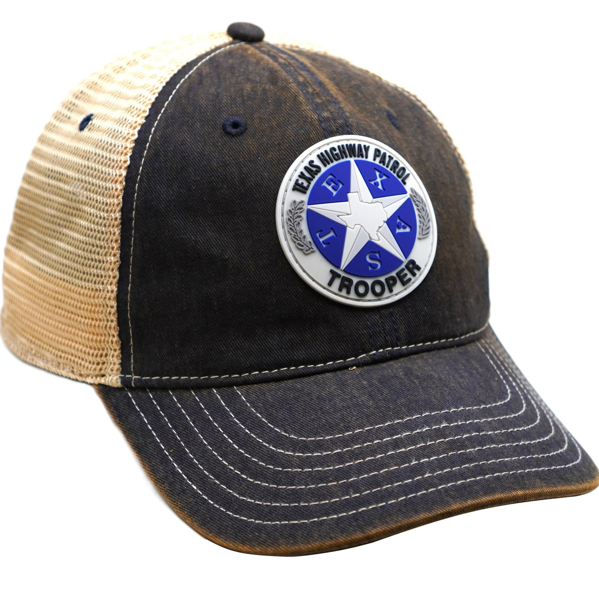 Rustic Navy PVC Trooper Cap – Texas DPSOA Online Store